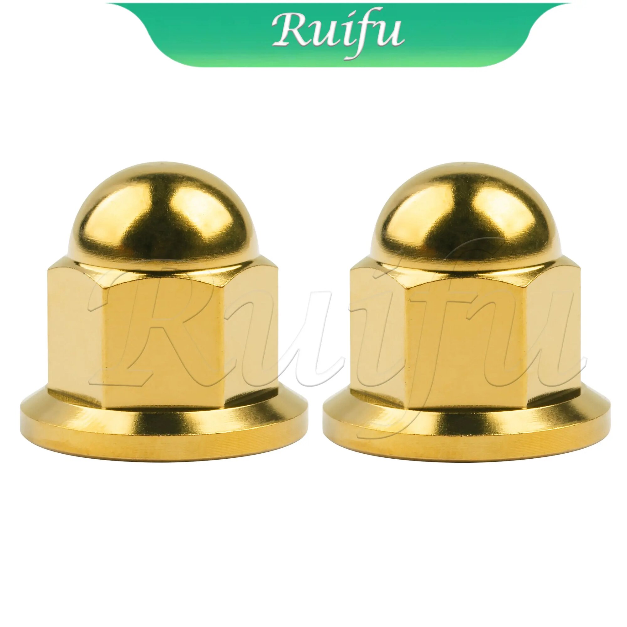 Ruifu титановые гайки M6/M8/M10 2 шт. М8, Желтый, Gold