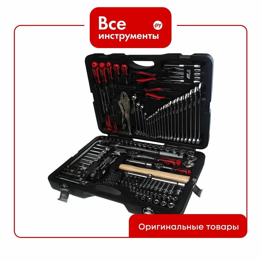Набор 6-гранных инструментов 1/4" & 1/2" в кейсе, 156шт JTC JTC-H156C-B72