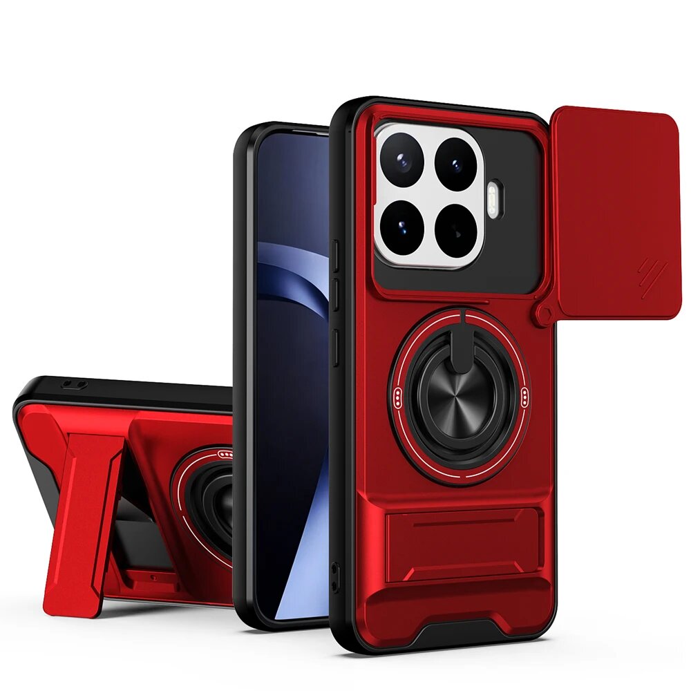 Магнитный чехол KEYSION для Xiaomi 17T 17T Pro 5G с защитой Красный, Красный, for Xiaomi 17T Pro