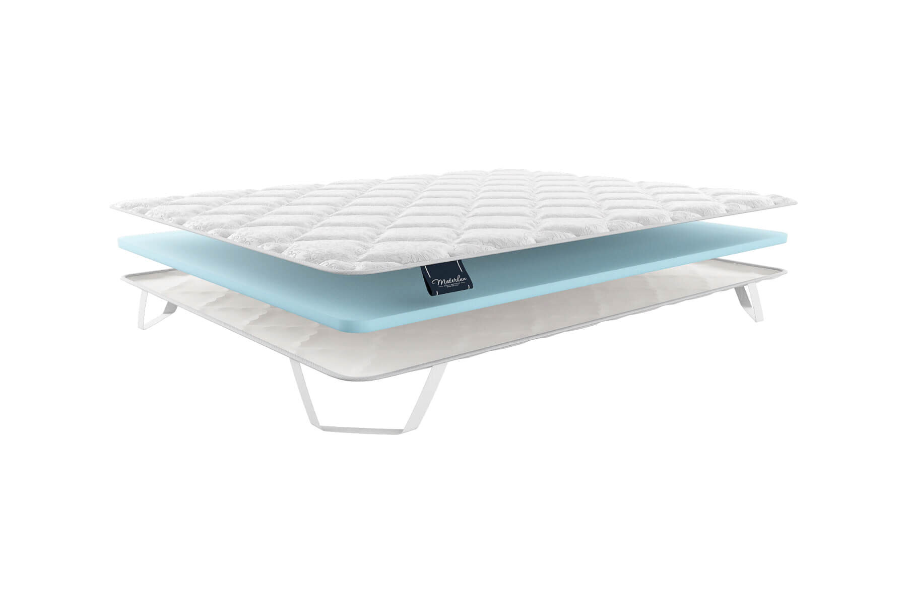 Матрас Materlux Natural foam 3 150х210 высота 4 см анатомический средней жесткости Беспружинный