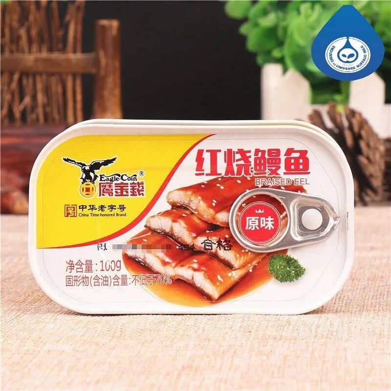 Вкуснейший бибимбап из консервированного угря китайского производства: премиум набор для семейной трапезы в 4 банках