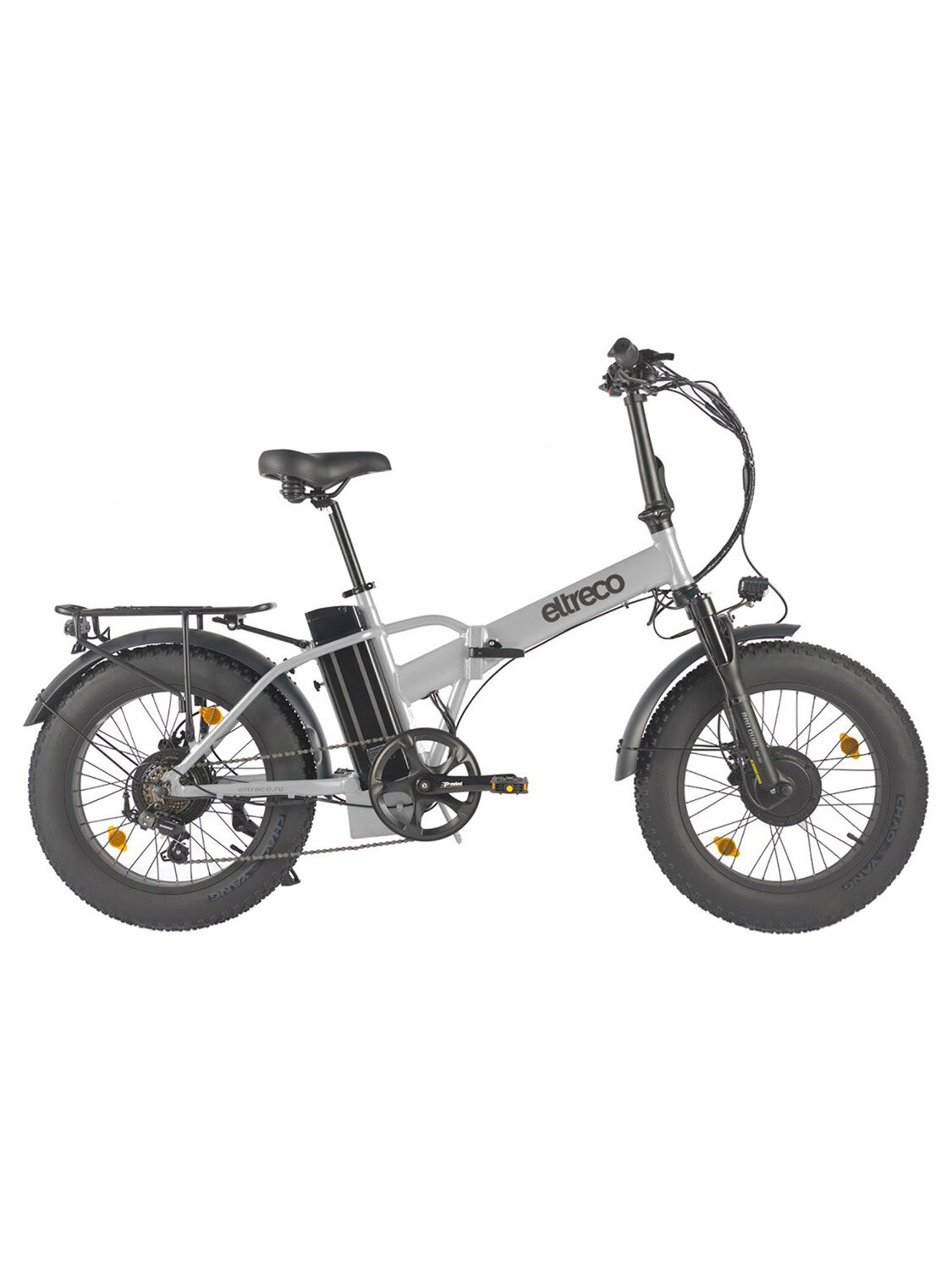 Электровелосипед Eltreco Bad Dual New Серый, для мужчин ,350W*2