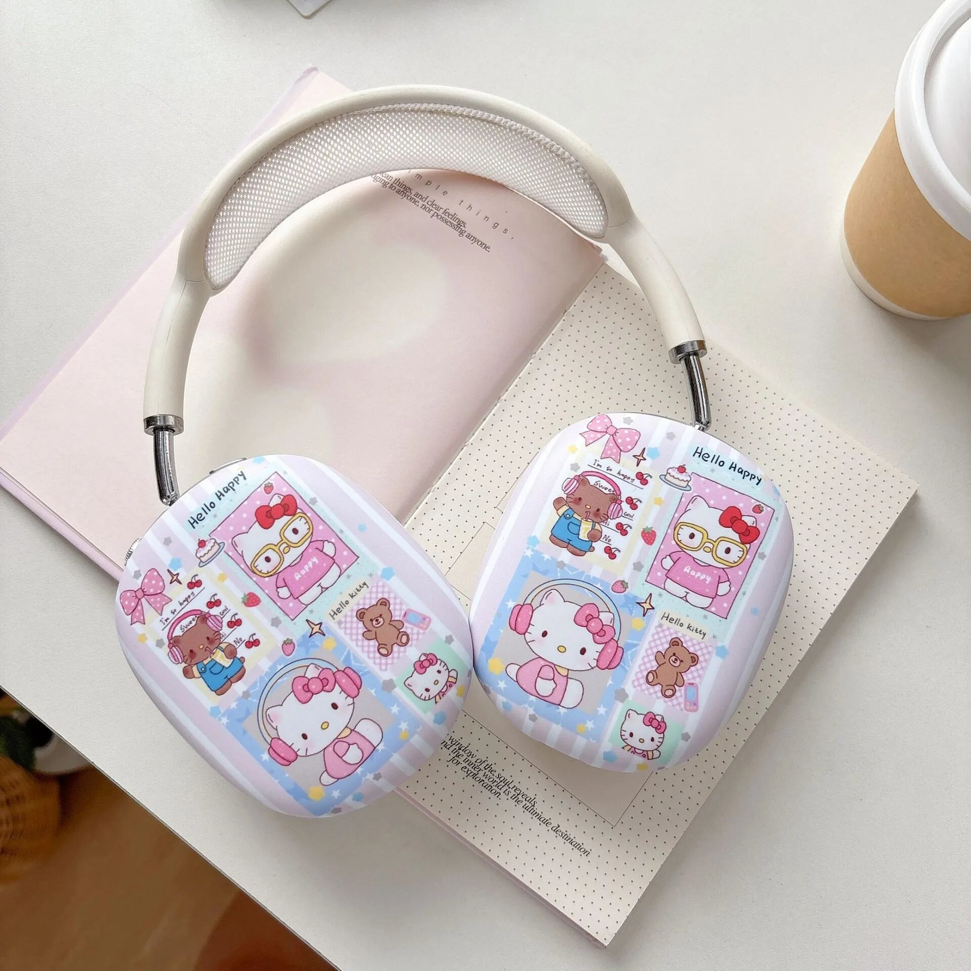 Чехол для AirPods MAX Sanrio Hello Kitty Белый, 10