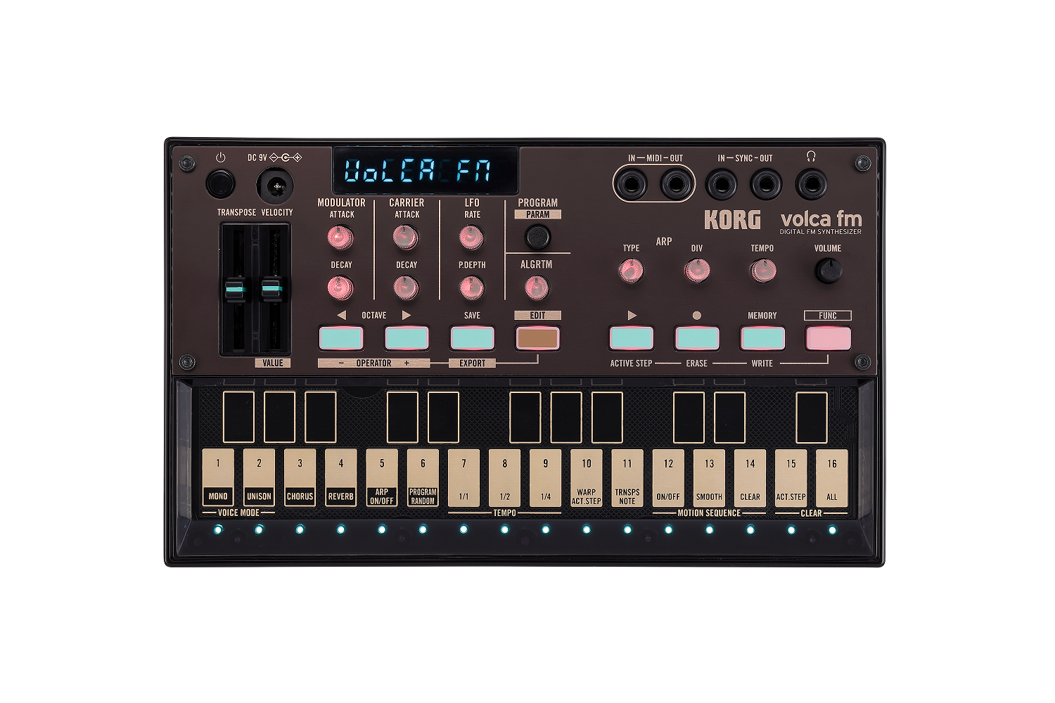 KORG Volca FM2 аналоговый синтезатор, Менее 25 клавиш, чёрный