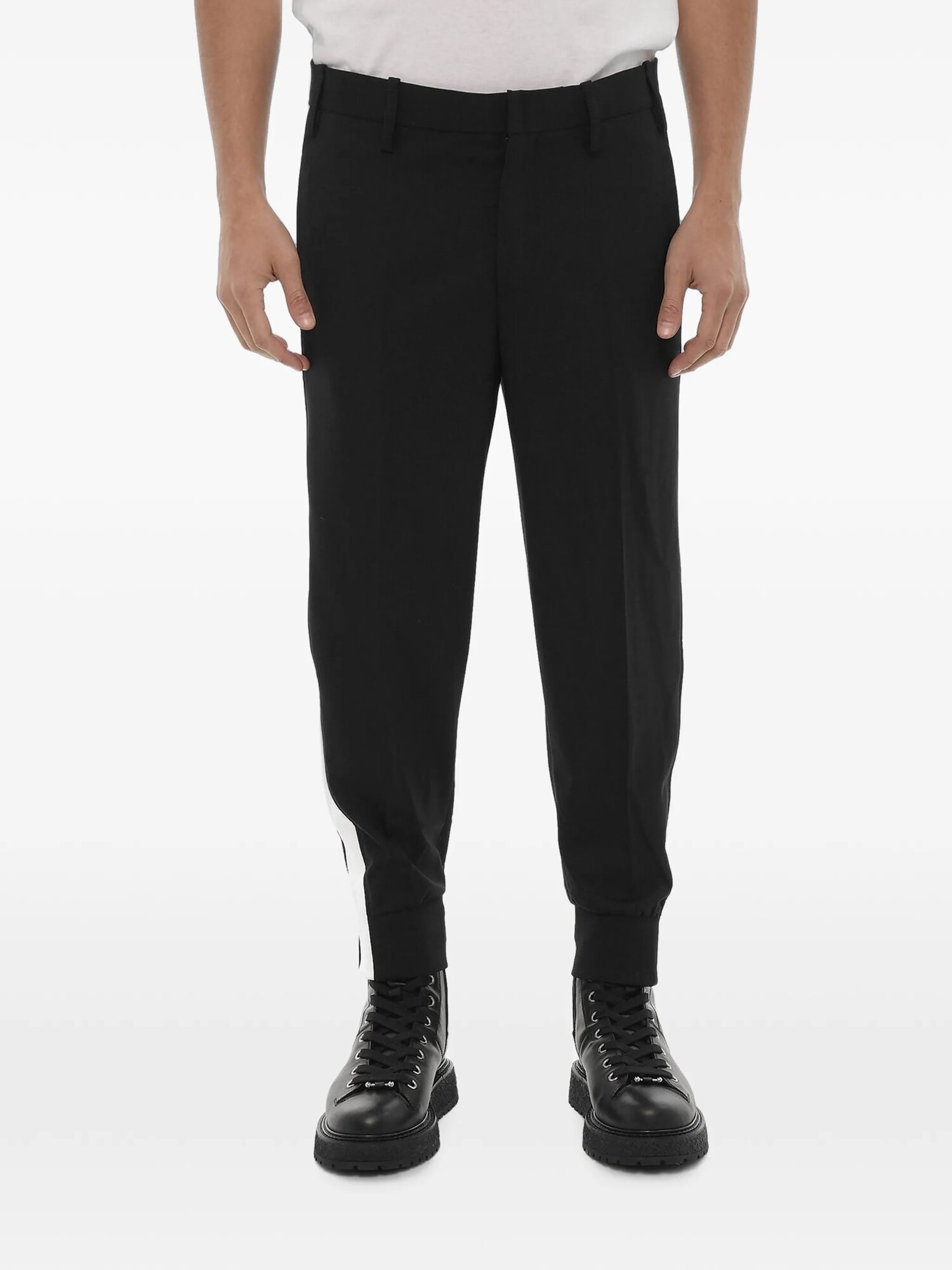 Брюки Stripe-detail slim-fit track pants