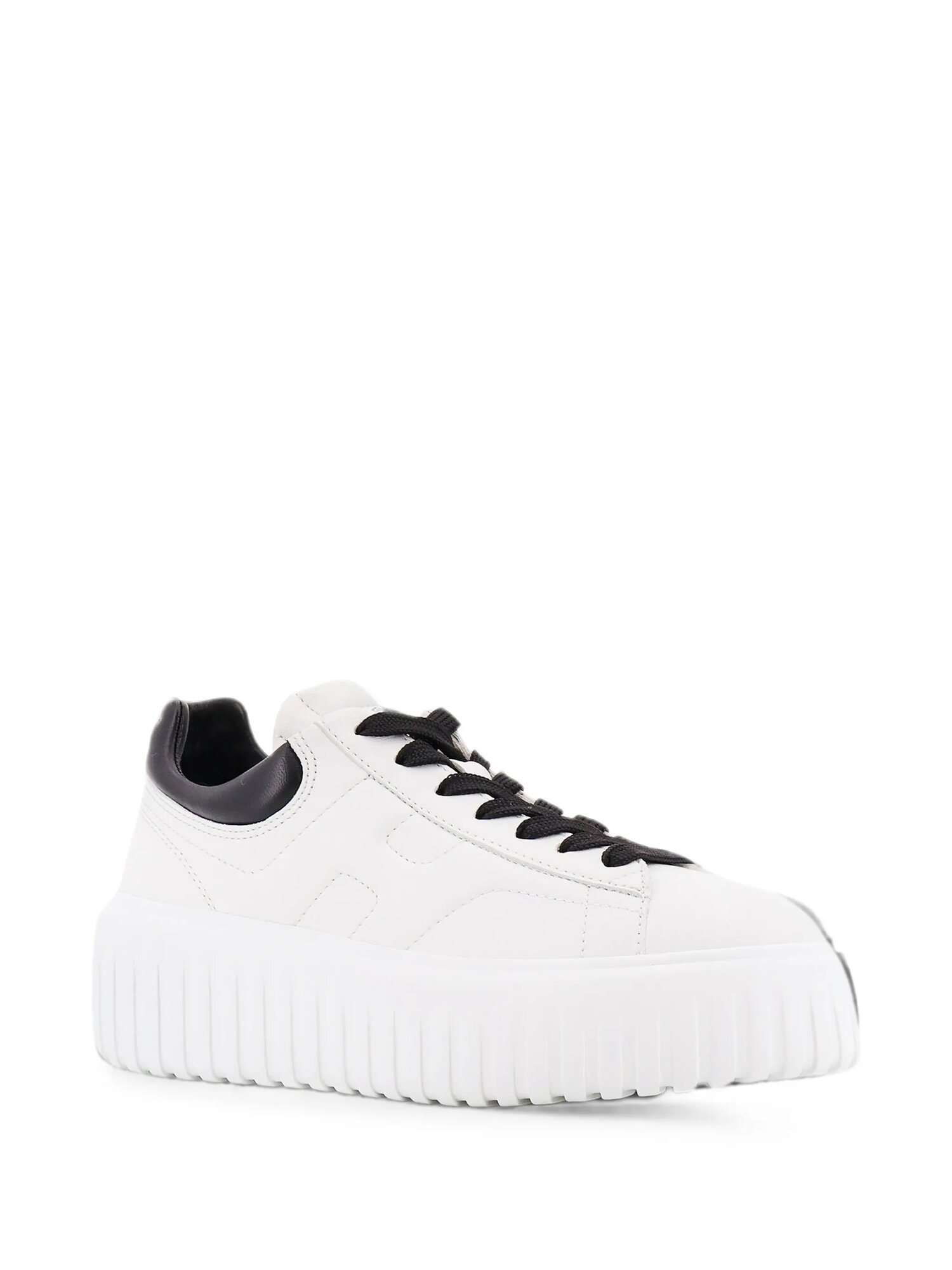 Кроссовки Hogan Platform leather sneakers, размер 35 EU, бежевый/белый — фото 1