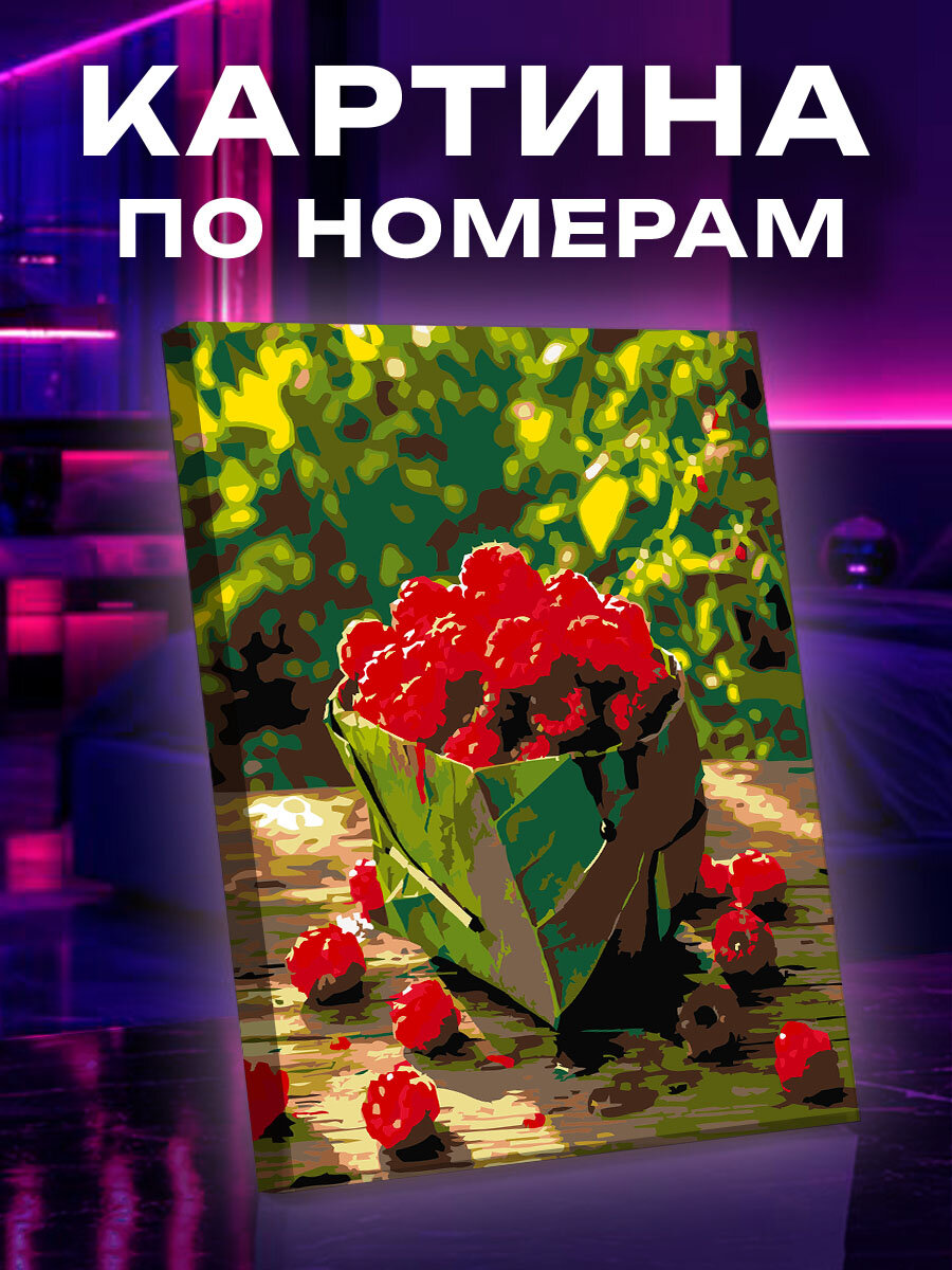 Картина по номерам Малиновые губы