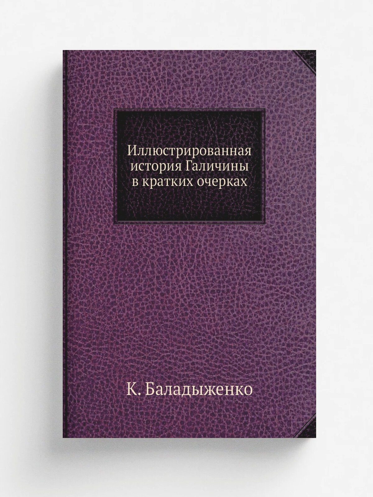Иллюстрированная история Галичины в кратких очерках