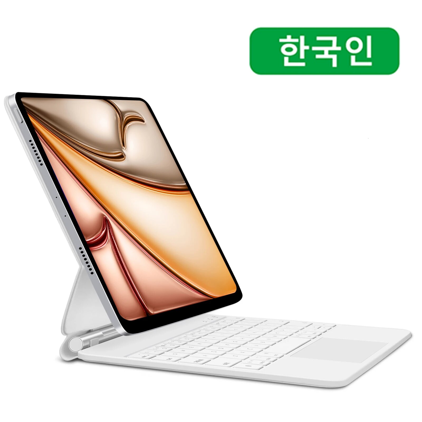 GOOJODOQ Magic Keyboard чехол-клавиатура для iPad Air 6/5/4 Белый, iPad 10th Gen 10.9, White Korean