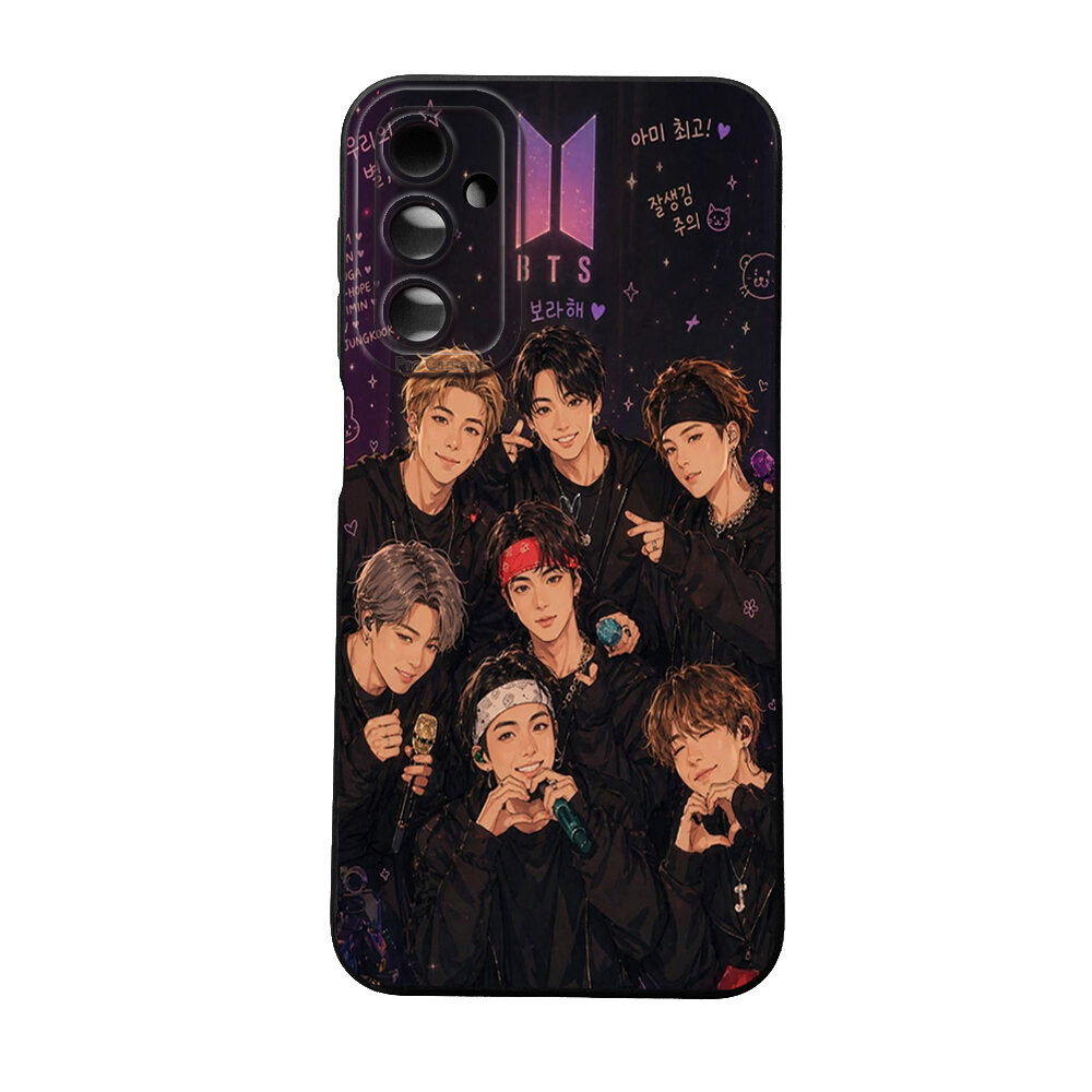 Чехол для телефона Samsung Galaxy A37 с симпатичным принтом BTS BT21 в мягкой обложке