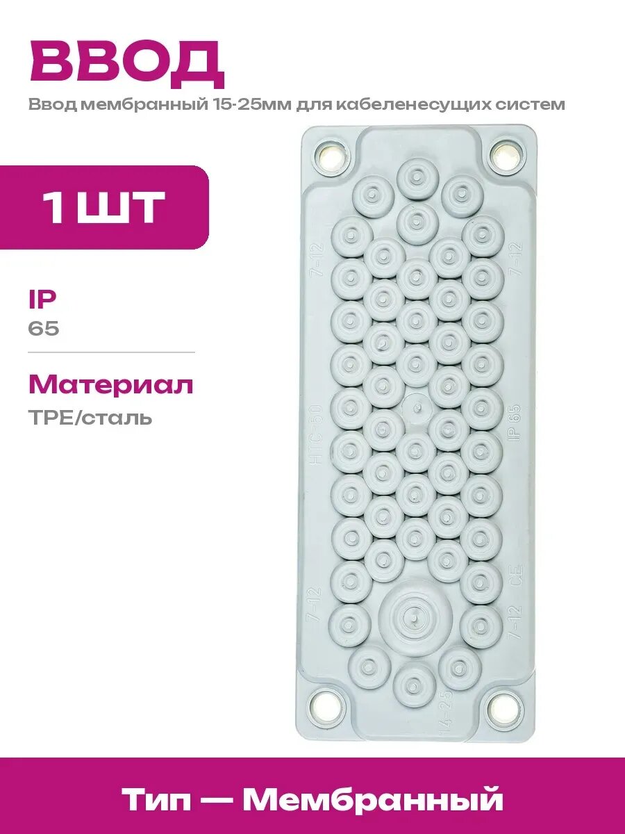 Гермоввод для проводов мембранный ТРЕ для шкафа управления