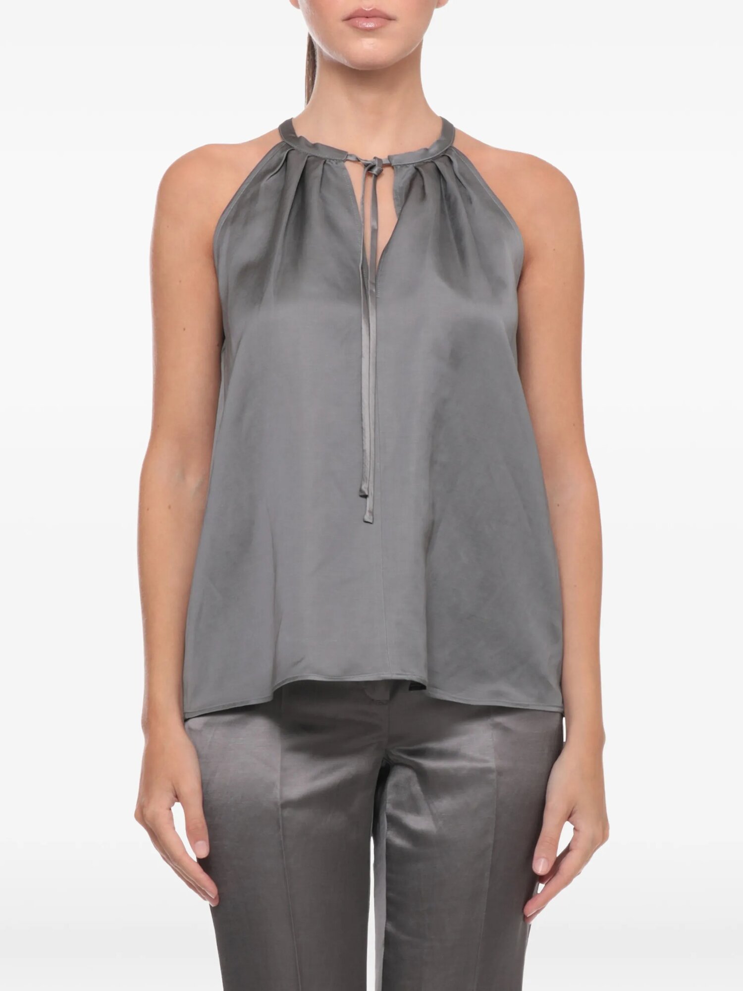 Блуза Halterneck pleated halterneck blouse