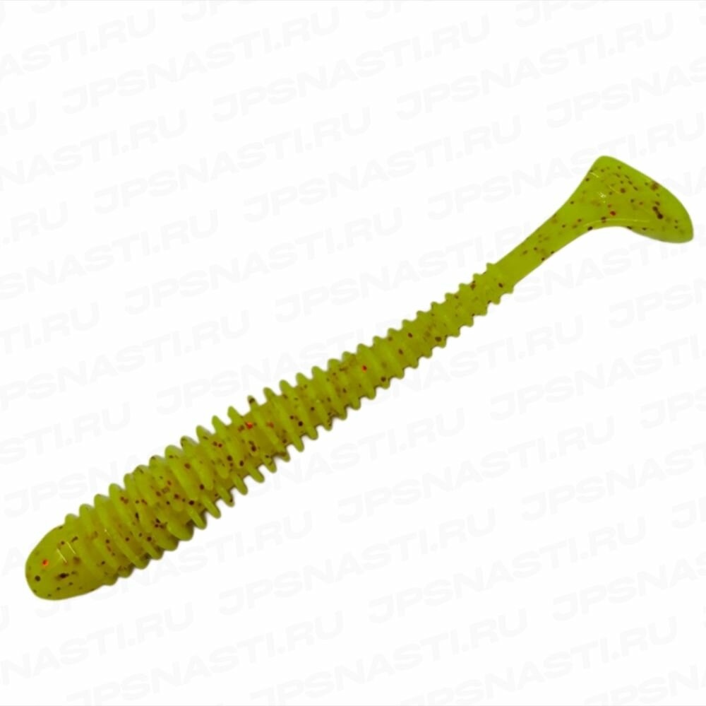 Силиконовые приманки для рыбалки Keitech Swing Impact, 4 inch, PAL #01 Chartreuse Red Flake / Японские приманки Кейтеч