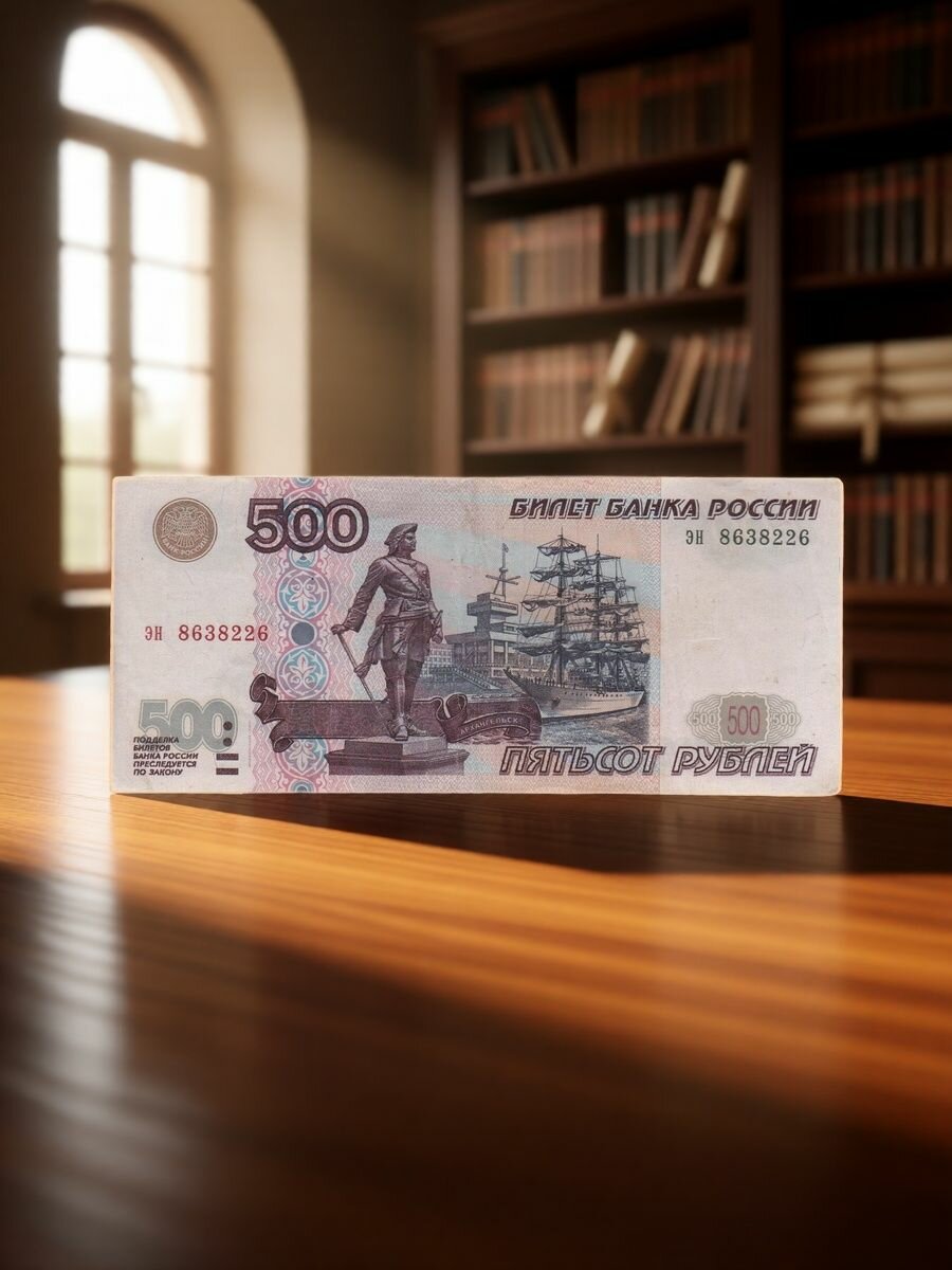 Банкнота 500 рублей 1997 год. Модификация 2001 года состояние хорошее