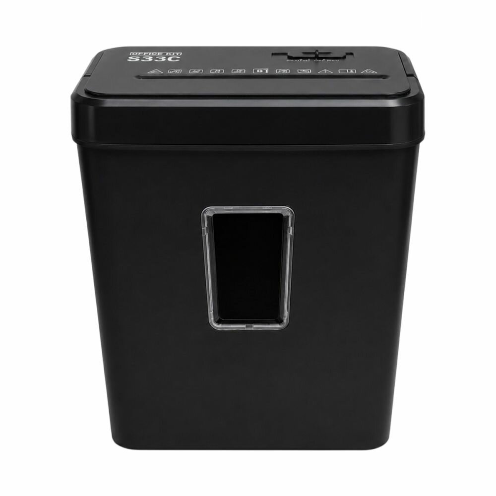 Шредер для бумаги Office Kit S33C (3,8х35), уровень секретности Р-4, 9 листов, корзина 18 литров
