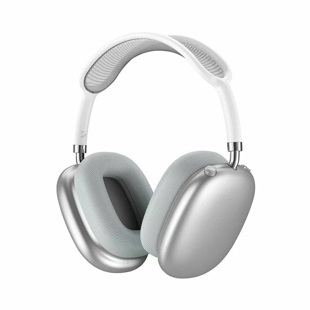 Наушники накладные Bluetooth Deppa Stereo Life, BT 5.4, 350мАч, серебристый, 44305