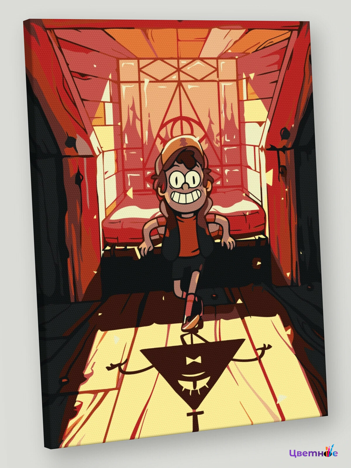 Картина по номерам на холсте с подрамником 30х40 "Gravity Falls Гравити Фолз арт"