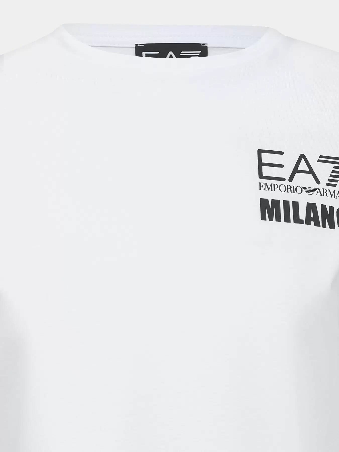 Футболка EA7 EMPORIO ARMANI, размер S, белый — фото 1
