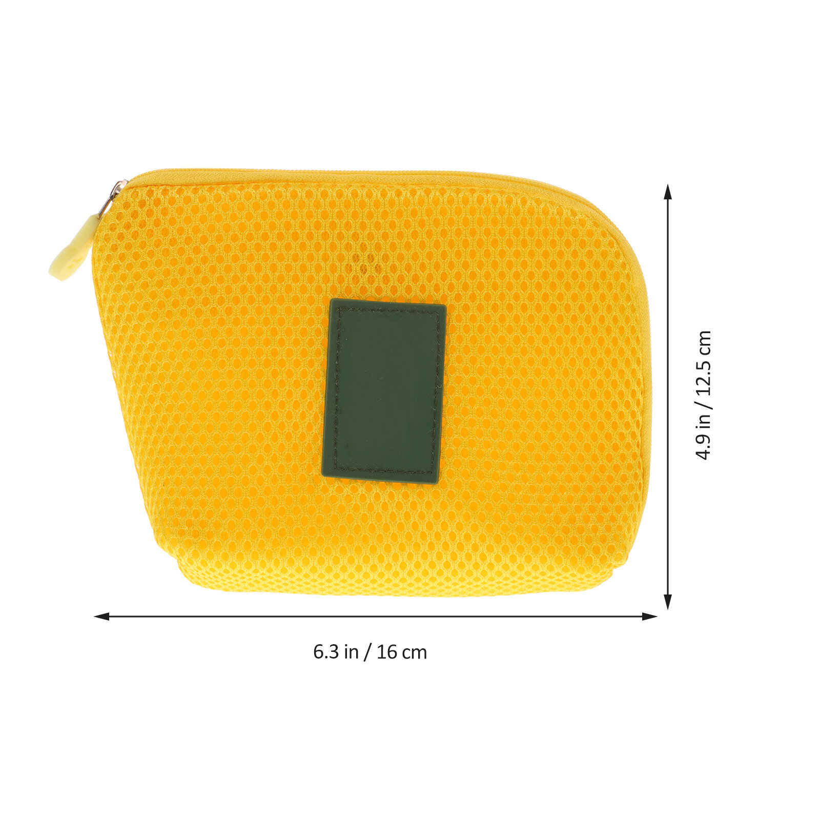 Органайзер для электроники с антисейсмической подушкой 12.50x16.00x3.00 см желтый