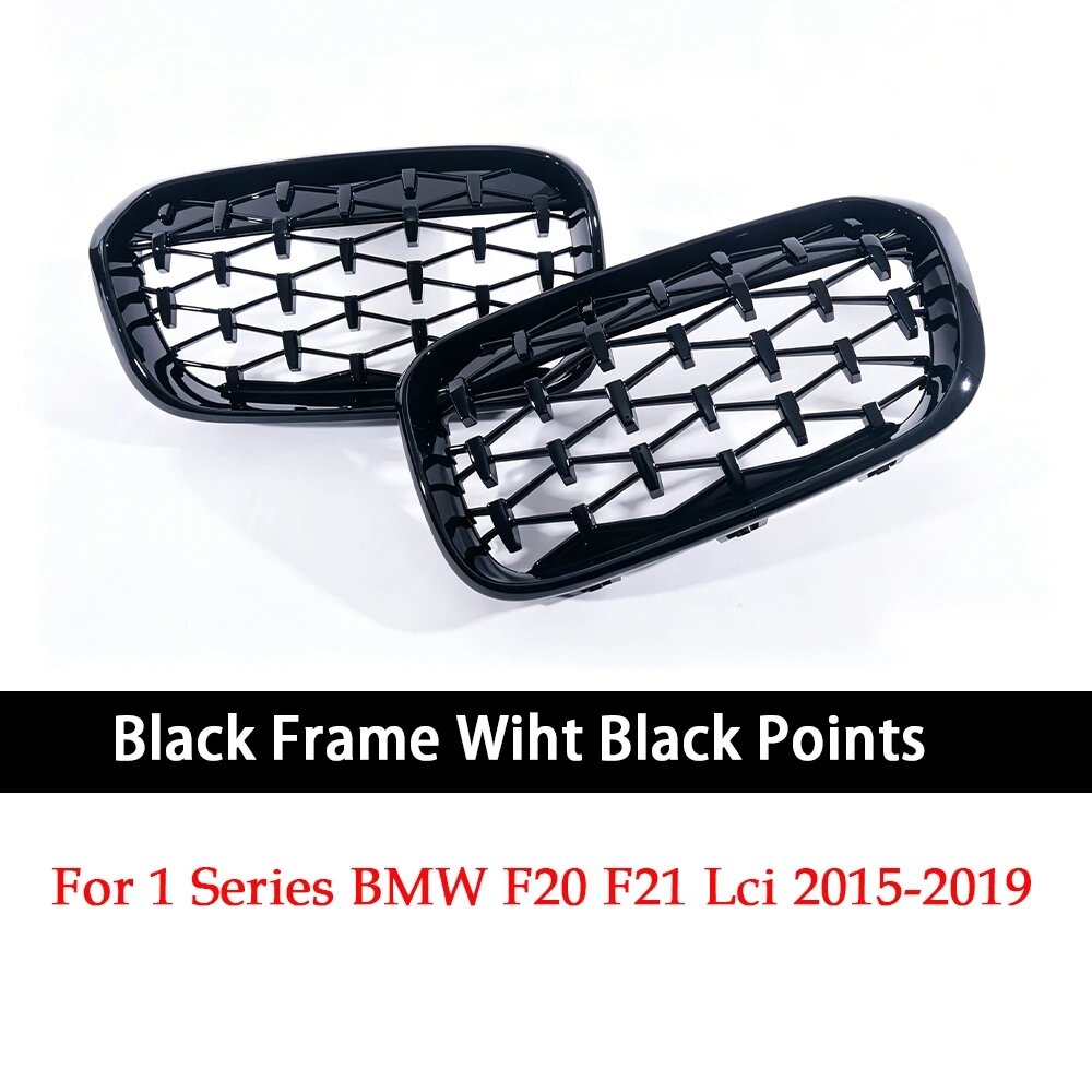 Решетка Радиатора (передняя) Для BMW 1 Серии F20 F21 LCI 2015-2019, Star All Black