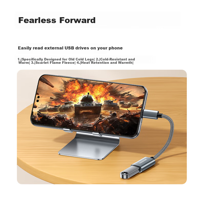 Sanze Type-C к USB OTG адаптерный кабель для Apple iPhone 17/16/15 Huawei планшетов клавиатуры мыши совместимый