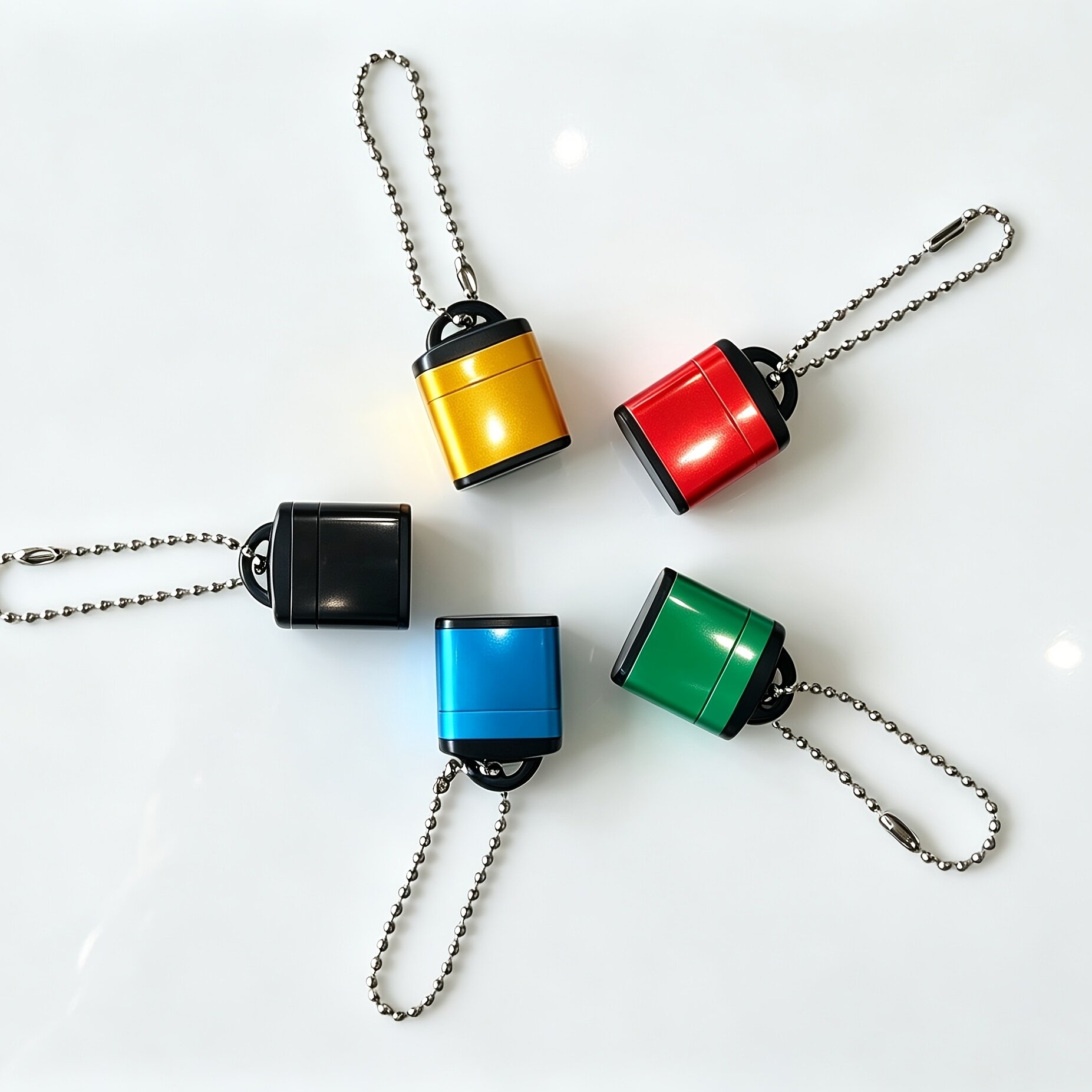 Картридер для TF-карт, 5 шт, мини USB 2.0, многоцветный (красный, синий, черный, золотой, зеленый)