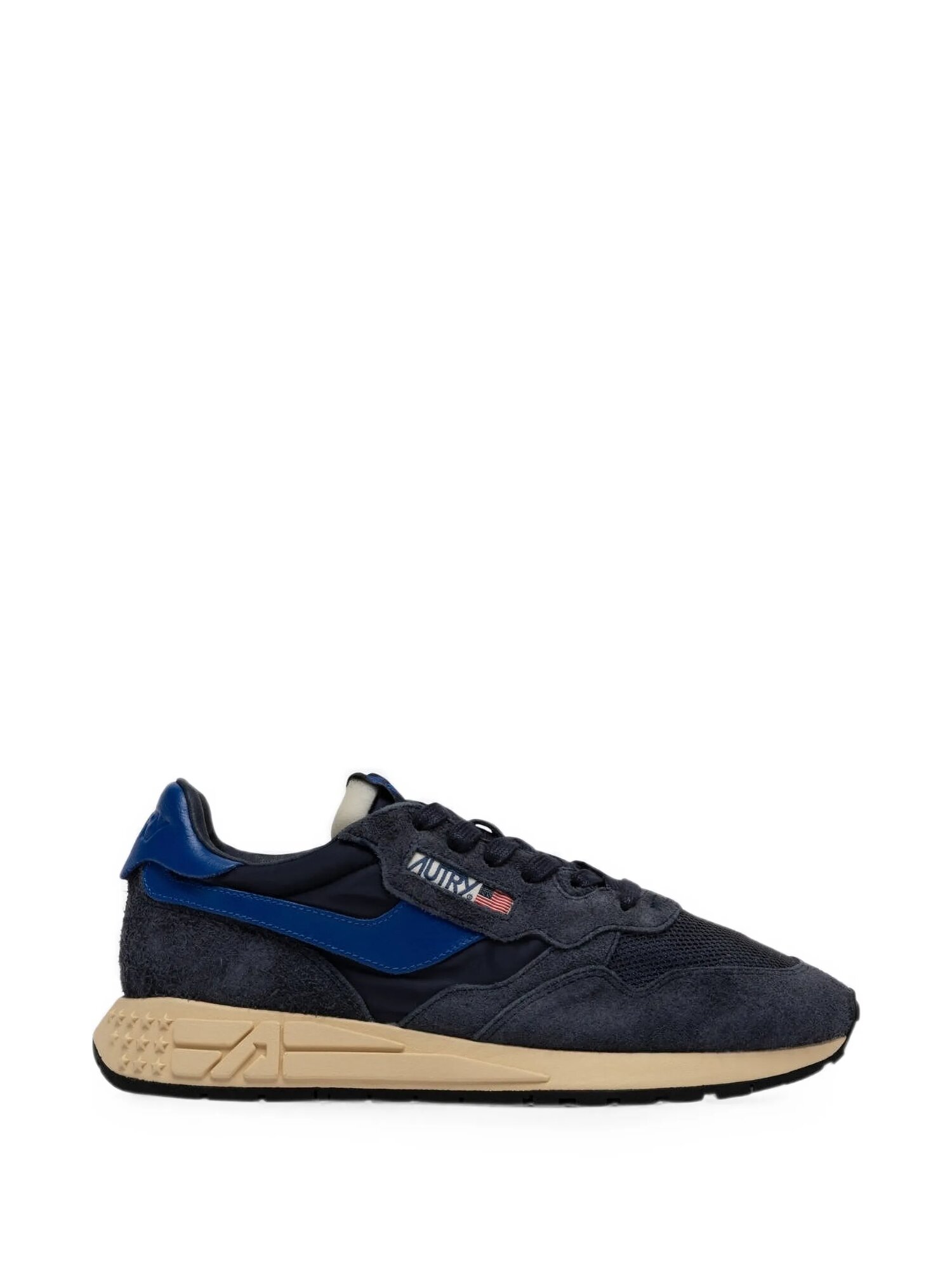Кроссовки AUTRY Reelwind Low sneakers in space blue and lapis blue nylon and suede