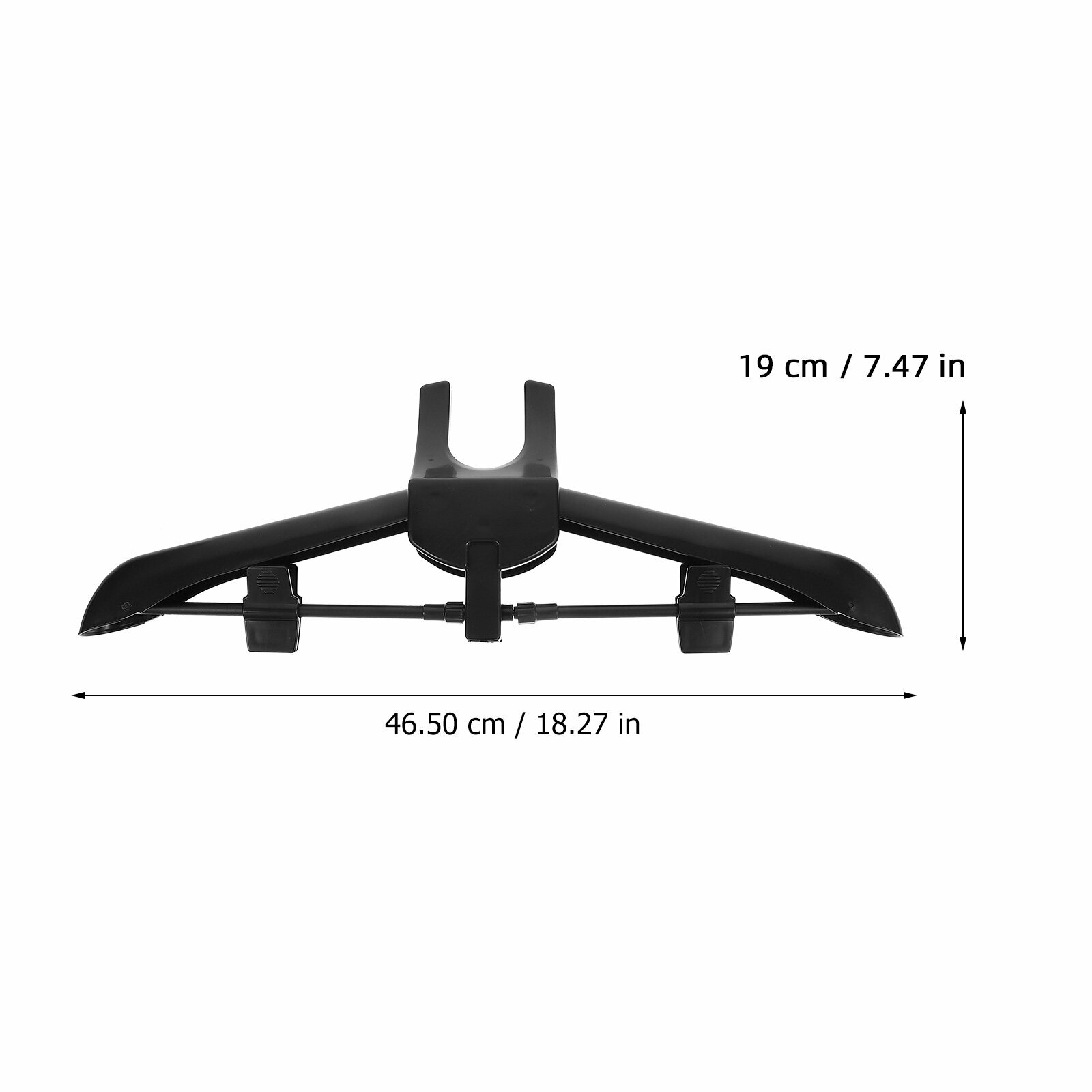 Вешалка Для Глажки Одежды С Плоской Подставкой Чёрного Цвета 46.50X16.00X5.00Cm