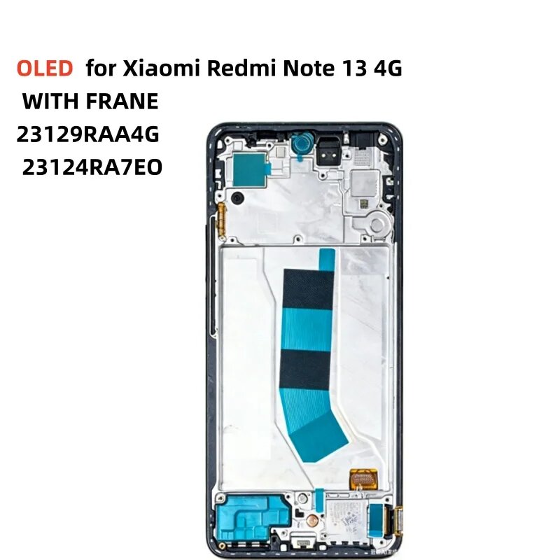 Новый OLED/TFT-дисплей для Xiaomi Redmi Note 13 4G 23129RAA4G 23124RA7EO, сенсорный OLED BLACK FRAME