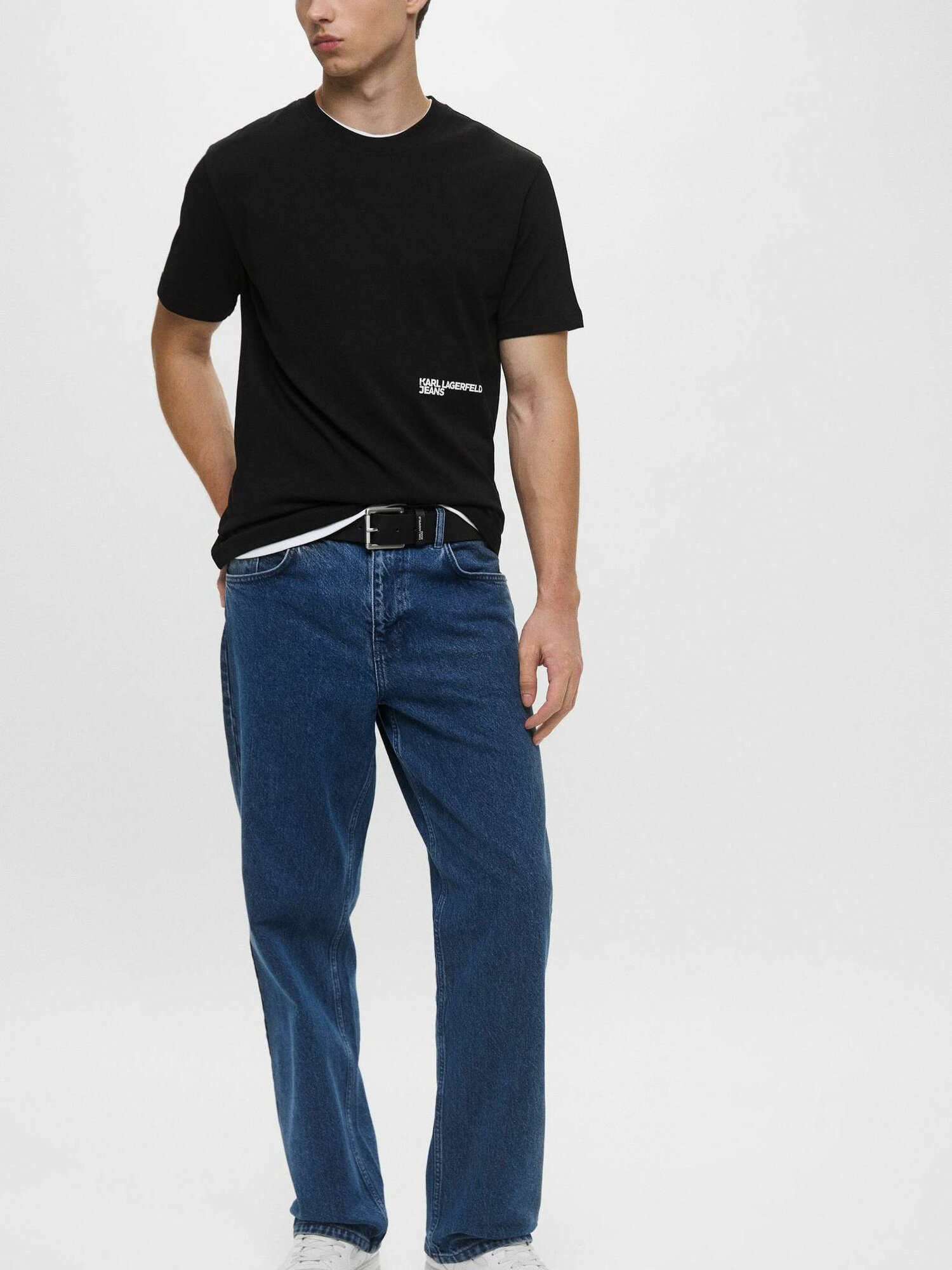 Джинсы KARL LAGERFELD JEANS, размер 34/32, синий — фото 1