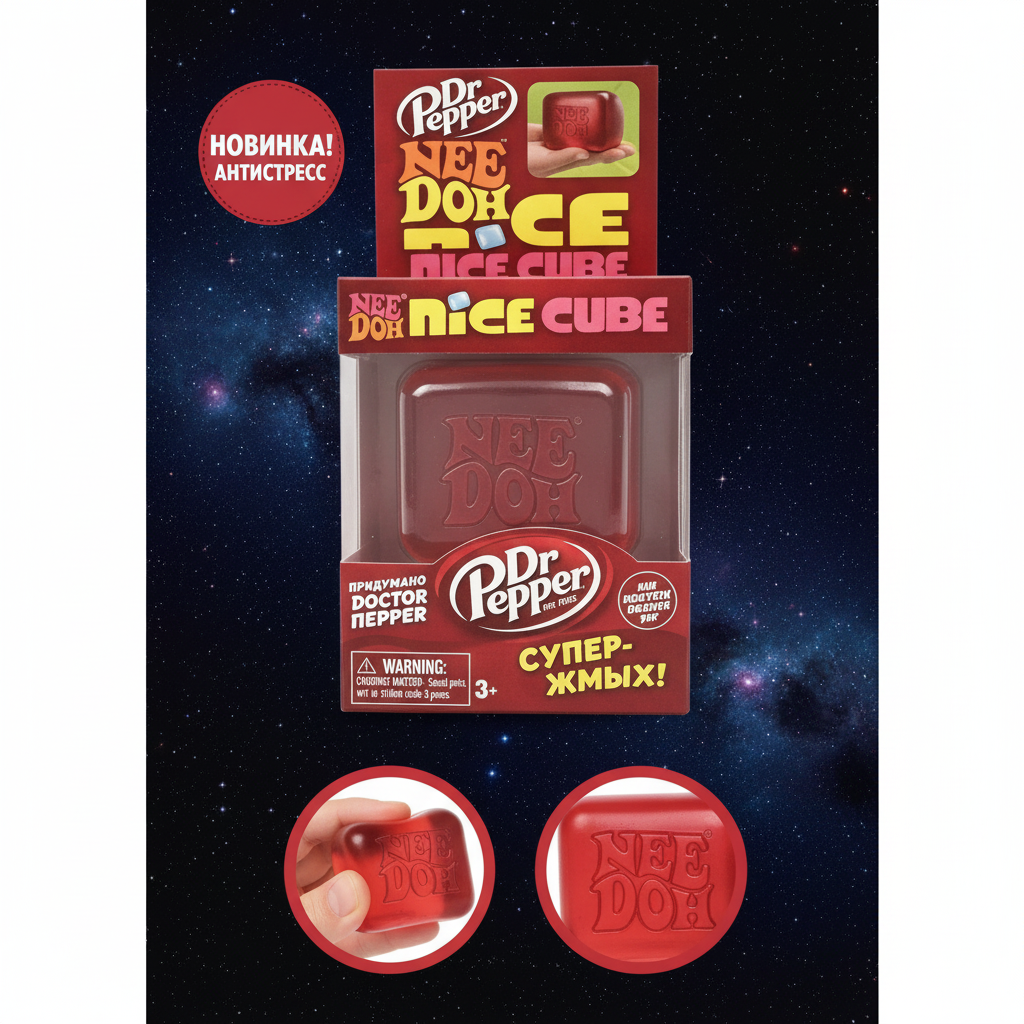 Needoh Ограниченное издание Dr Pepper Nice Cube Suptid Squish