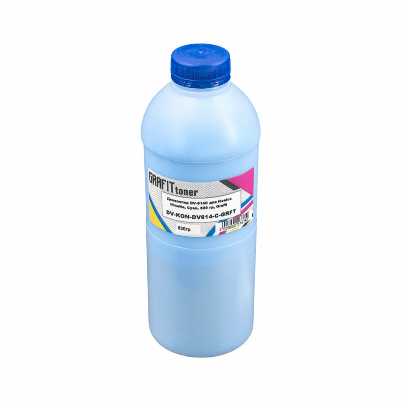 Девелопер DV-614C для Konica Minolta AccurioPrint C3070L, C4065, Bizhub PRO C1060L 630 г Grafit голубой