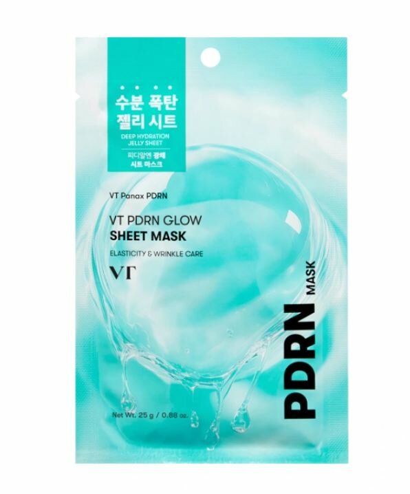 VT Cosmetics Маска-салфетка для сияния кожи с пдрн PDRN Glow Sheet Mask