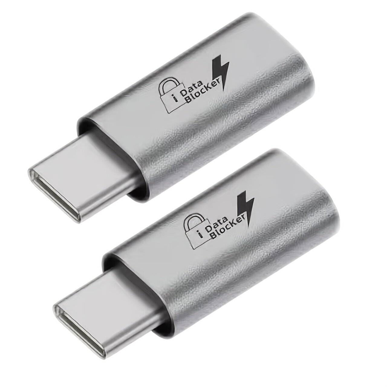 USB-адаптер защиты данных от атак Juice-Jacking, Type-C, блокировка данных, совместимый с ноутбуками, смартфонами и ПК, белый, 2 шт.