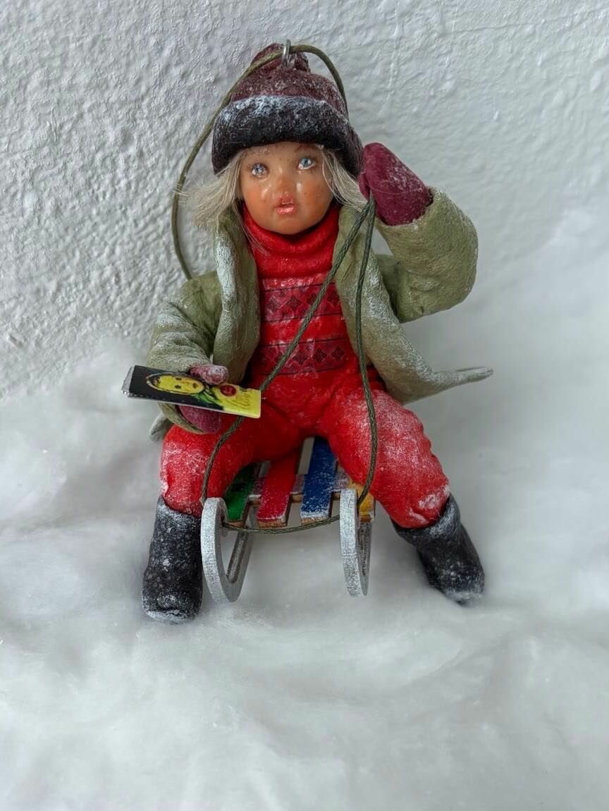 Ватная игрушка новогодняя