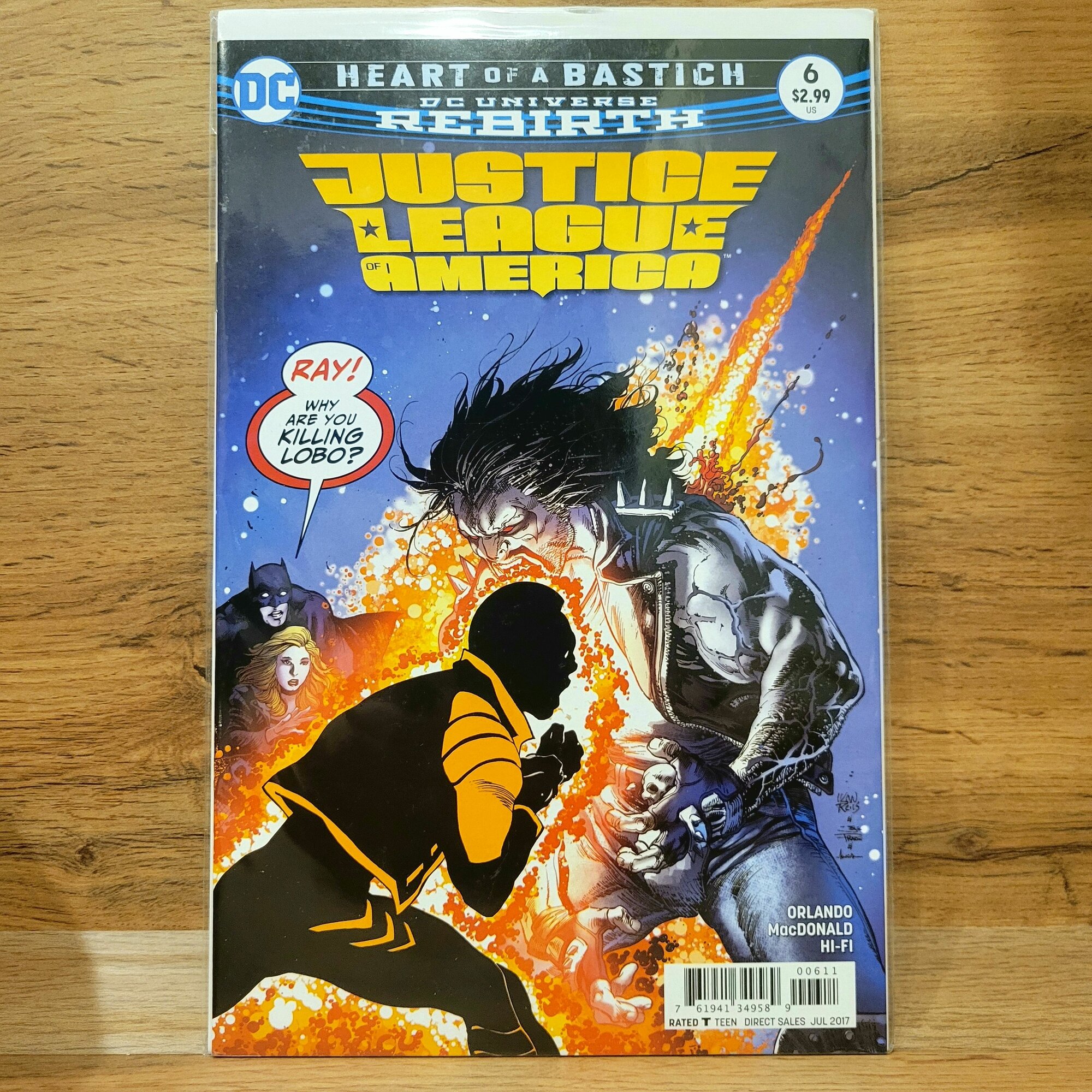Justice League Of America #6. Оригинальный Комикс (сингл) на английском языке.