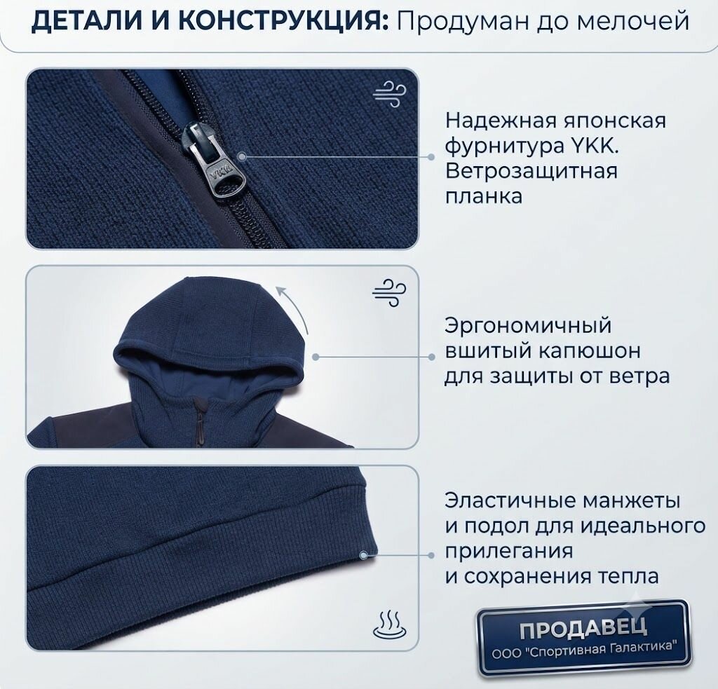 Куртка Black Yak Базовая коллекция, размер 115, navy — фото 1