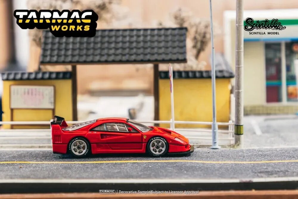 Машинка Tarmac works 1/64 Ferrari F40 LM Red - ROAD64 Литой под давлением автомобильной модели