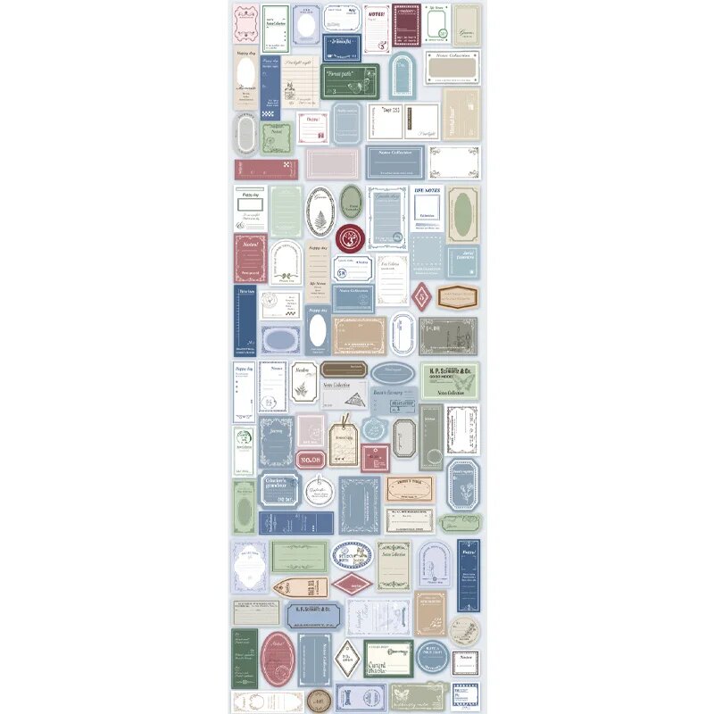 Винтажные наклейки Mr. Paper 200 шт. S25370-1