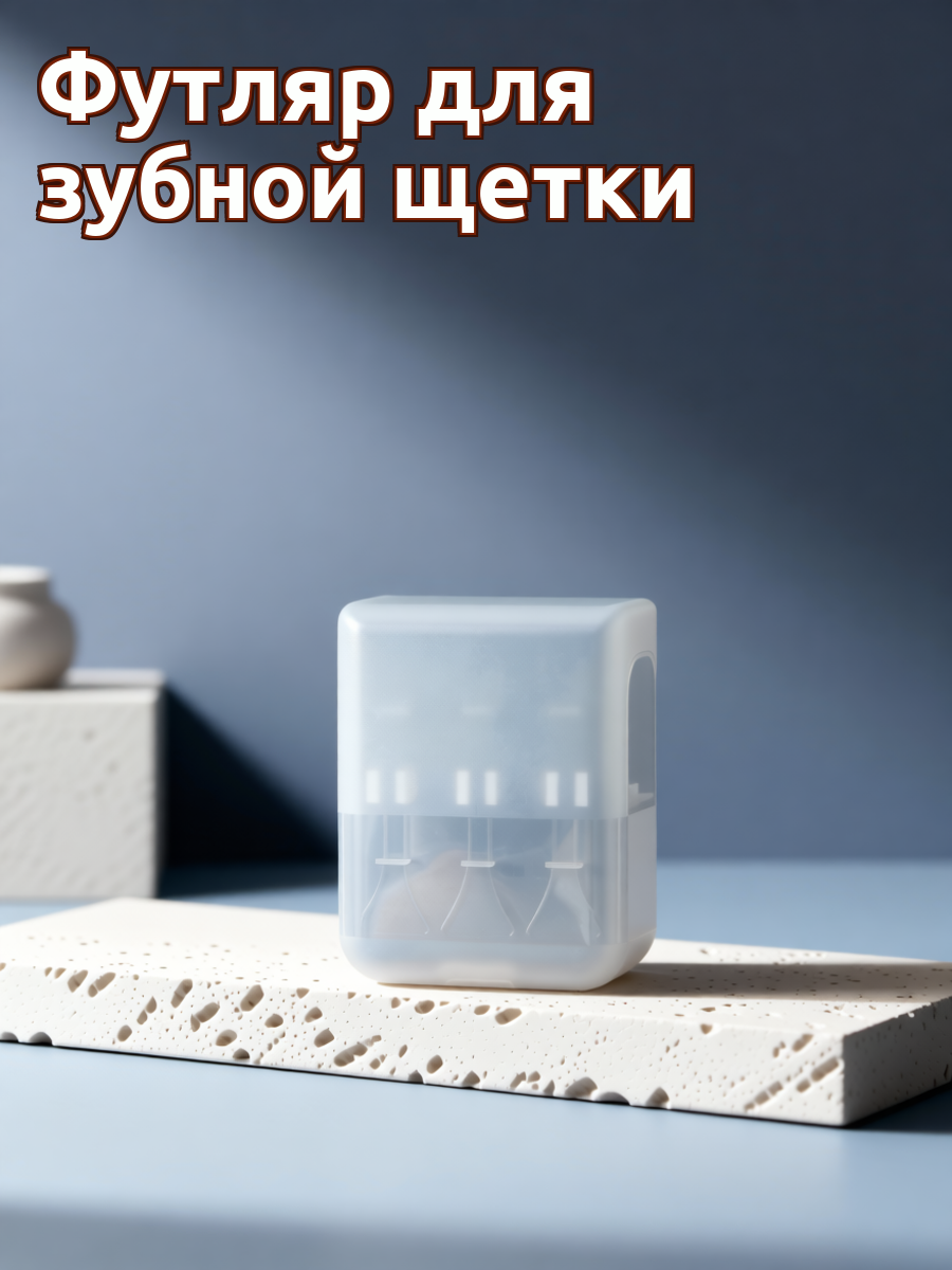 Чехол Для Зубных Щёток 4 Штуки Хранение Головок Электрической Щётки 10.00X7.50X2.50Cm