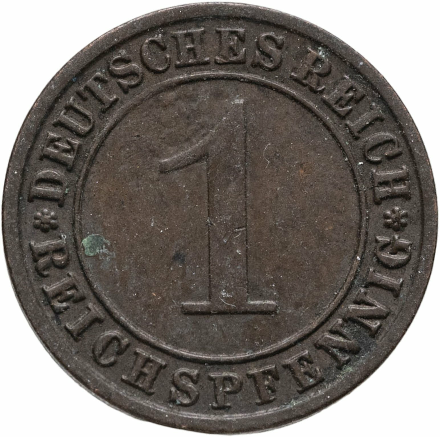 Германия 1 рейхспфенниг reichspfennig 1929 F, Бронза, в сохранности VF