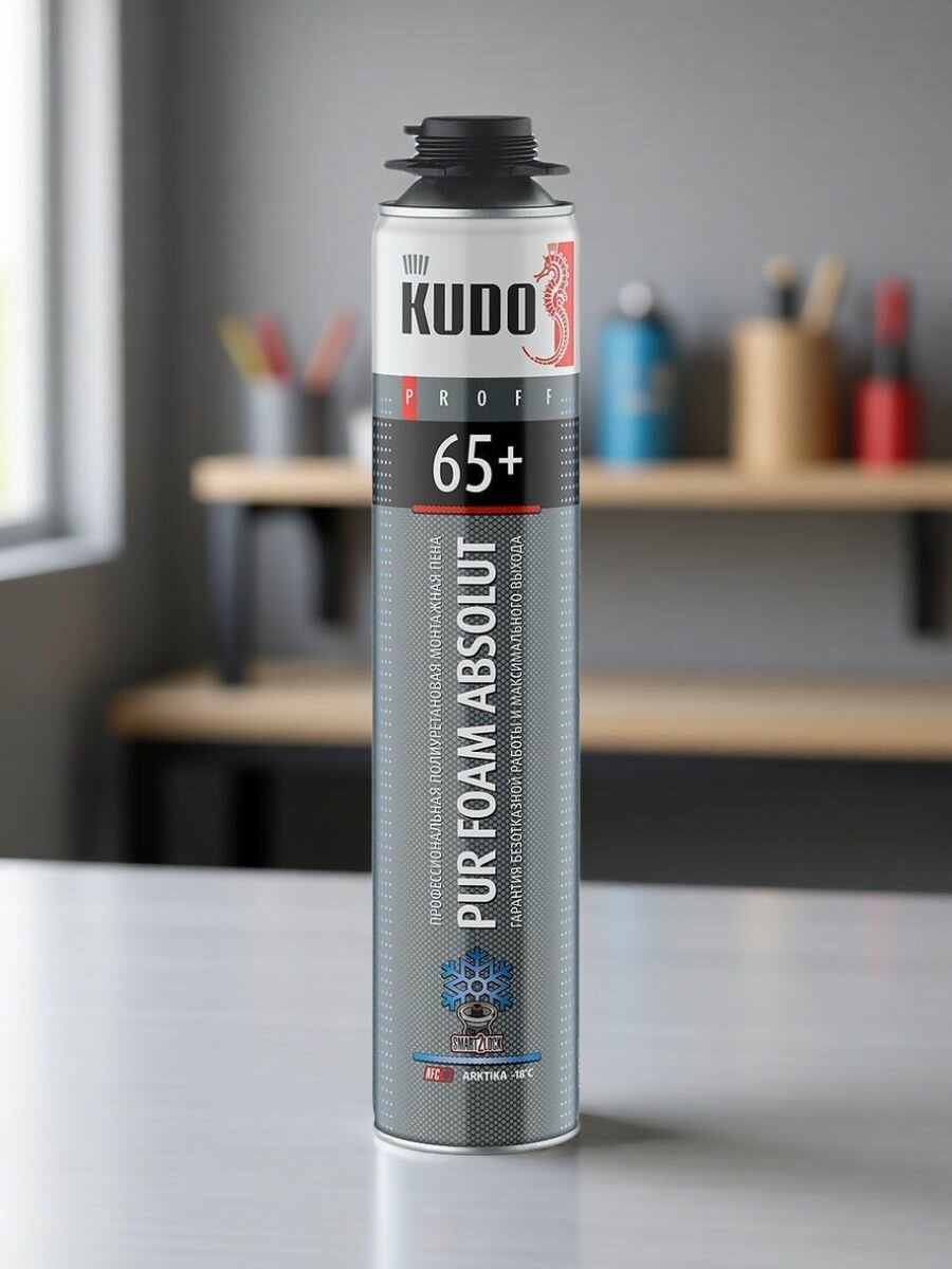 Пена полиуретановая монтажная зимняя KUDO PROFF 65+ARKTIKA (-18)