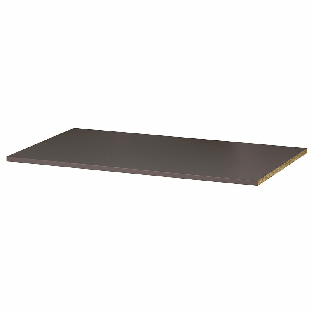 Полка ikea komplement, темно-серый, 100x58 см 605.091.42
