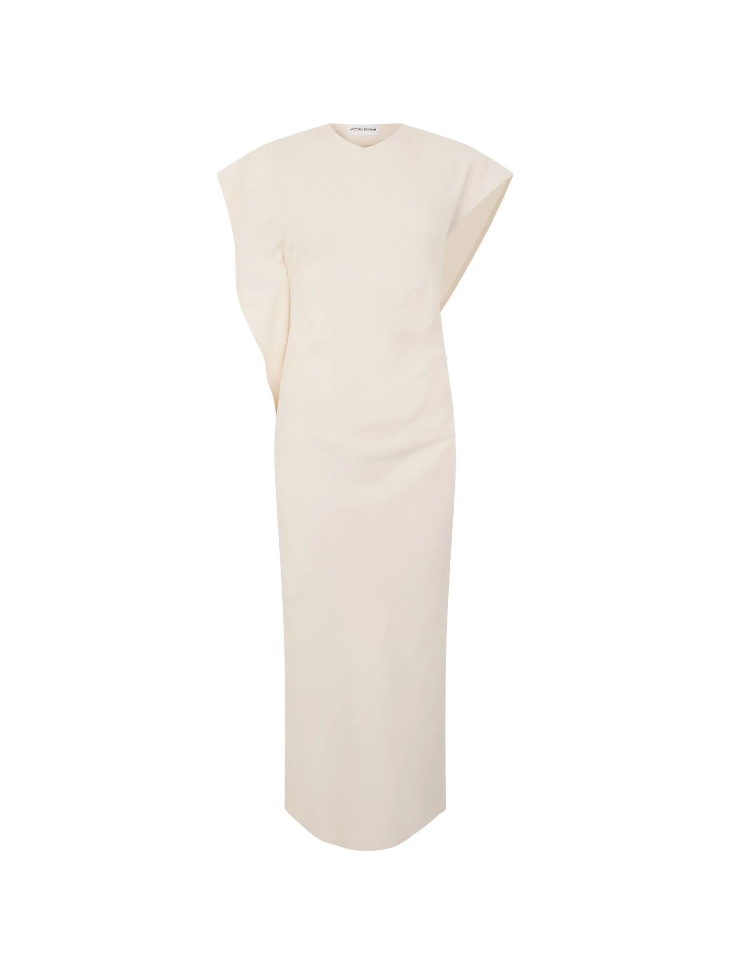 Платье Victoria draped asymmetric-sleeve midi dress