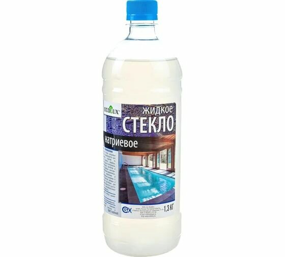 Жидкое натриевое стекло ECOLUX 1.3 кг