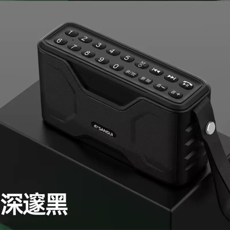 Sansui F71 Беспроводной Bluetooth-колонка с мощным басом, портативная наружная колонка черного цвета
