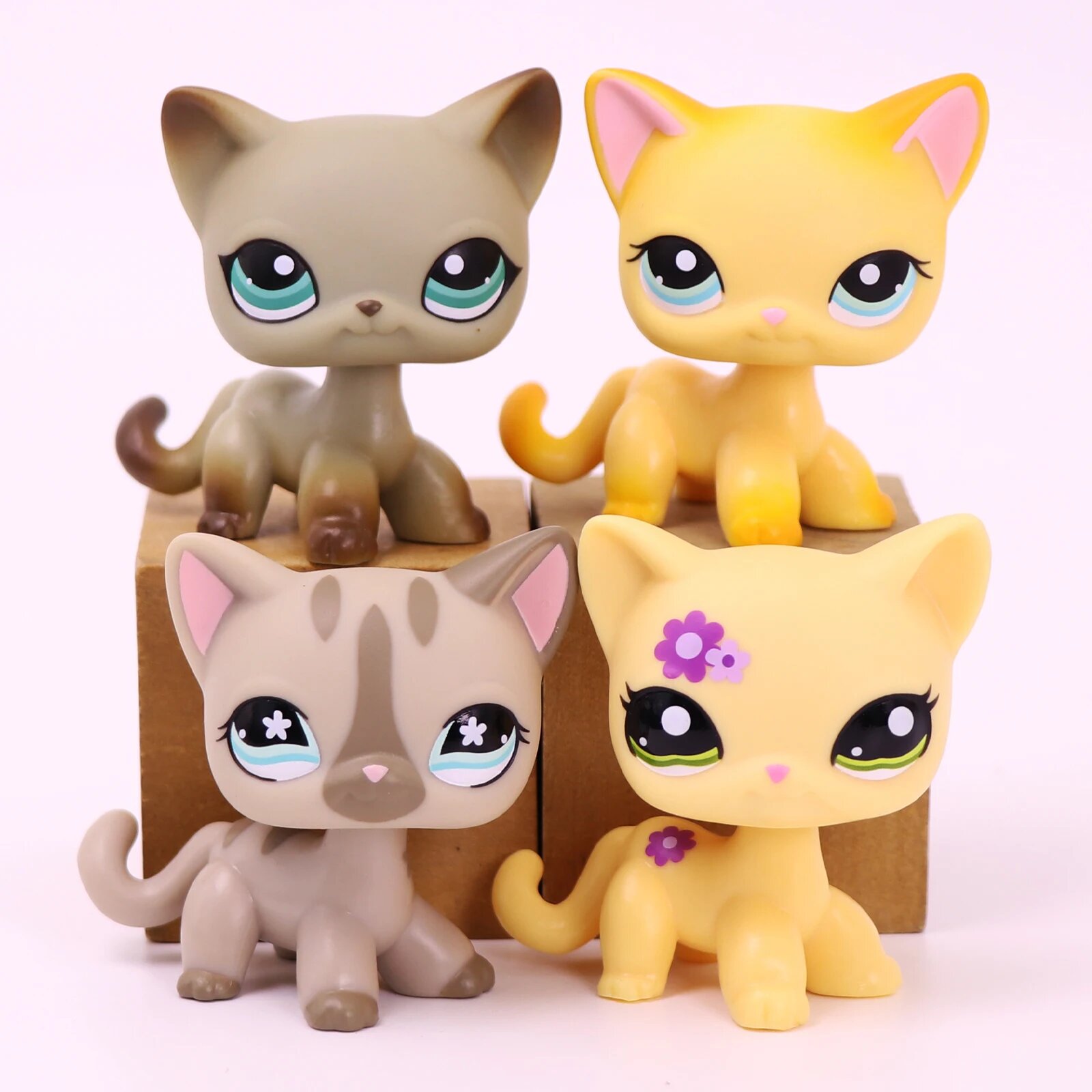 3 шт. виниловых фигурок Minilpsshop кошки 4 pcs