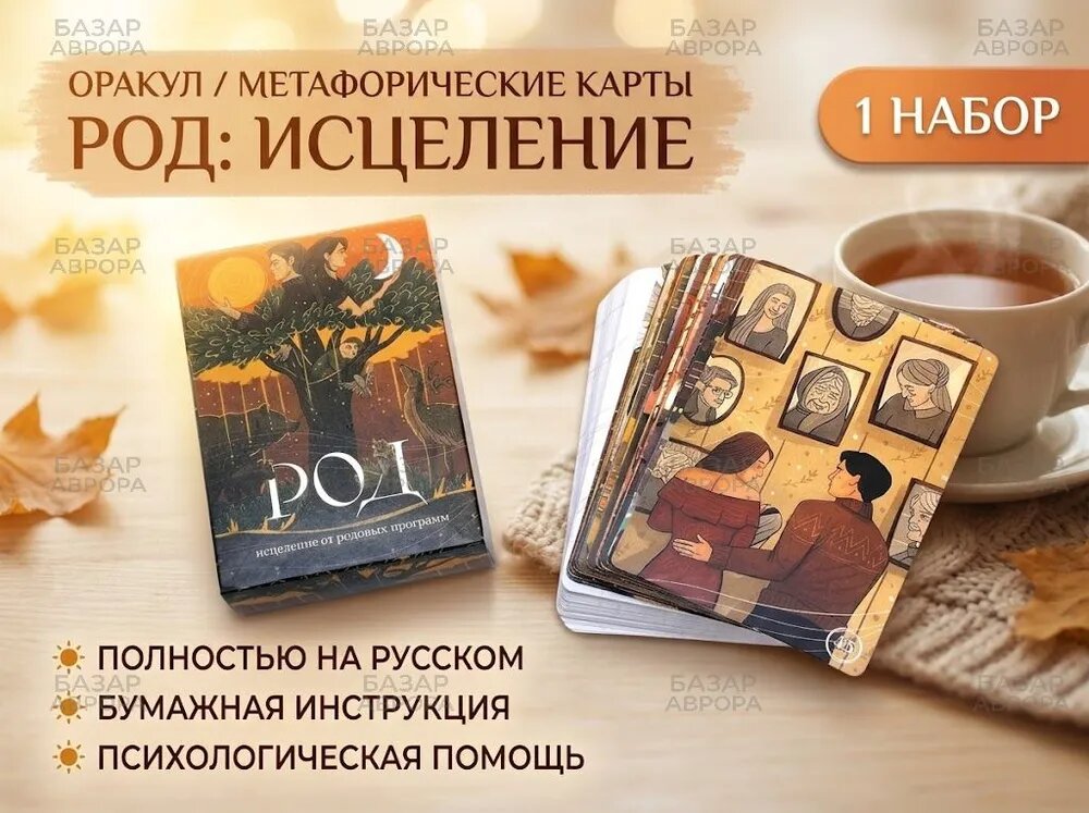 Карты Таро, Метафорические ассоциативные карты МАК Род: исцеление, психология,1 набор