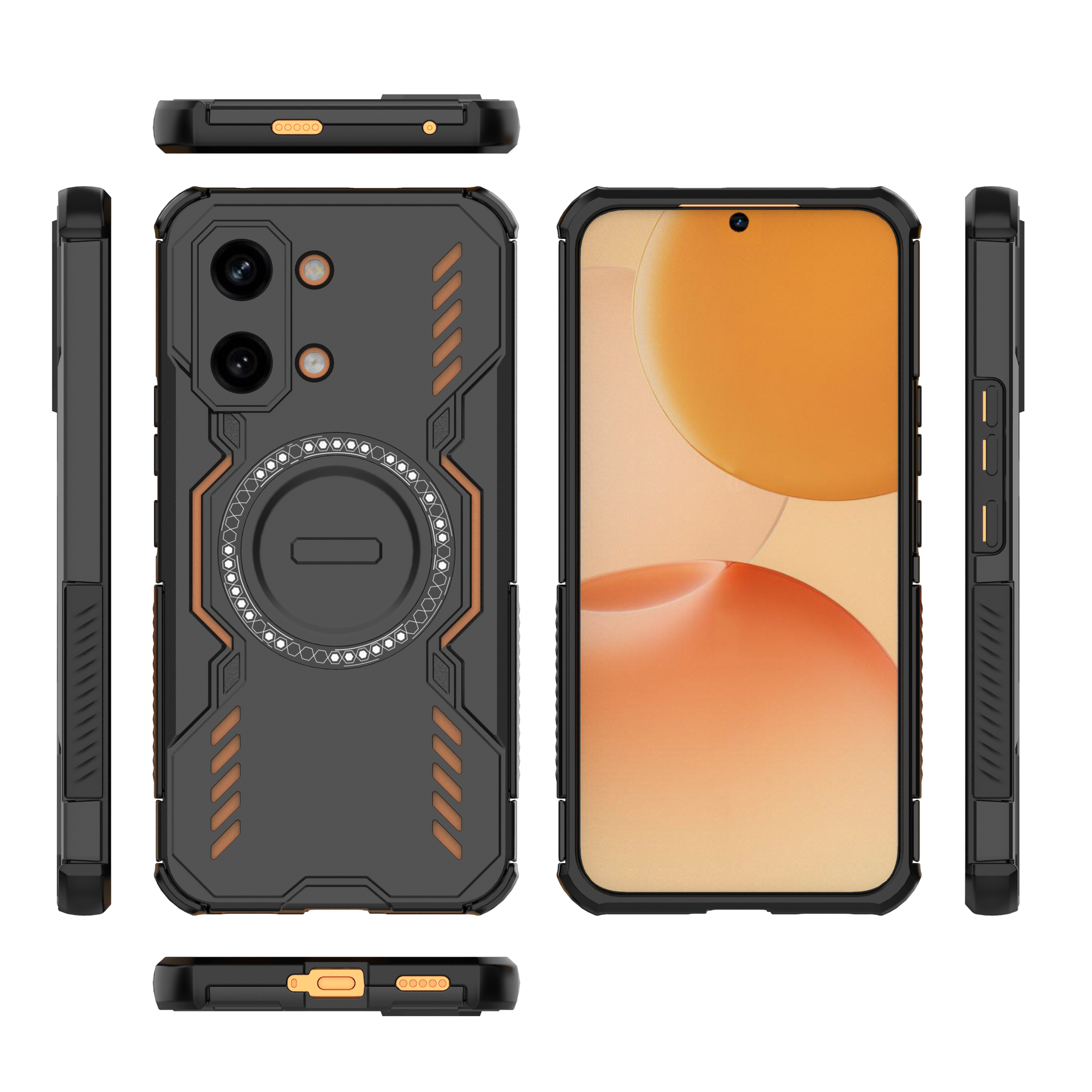 Чехол для Poco X8 Pro Max / Redmi Turbo5 Max, матовый, ударопрочный с защитой камеры и усиленными углами, поликарбонат