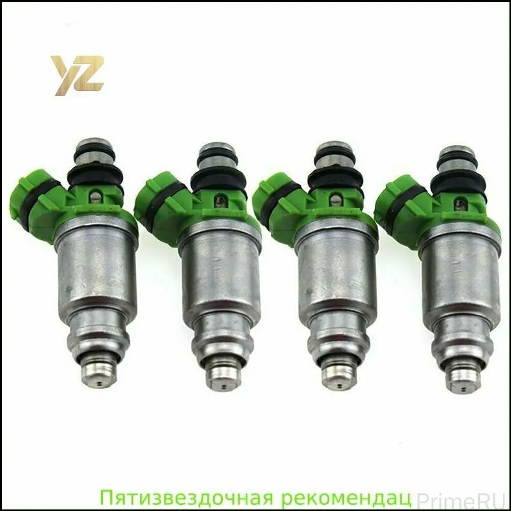 Комплект из 4 популярных форсунок для топливной системы TOYOTA CARINA E, модели 4AFE и 7AFE, артикулы 2325016170, 2320916170
